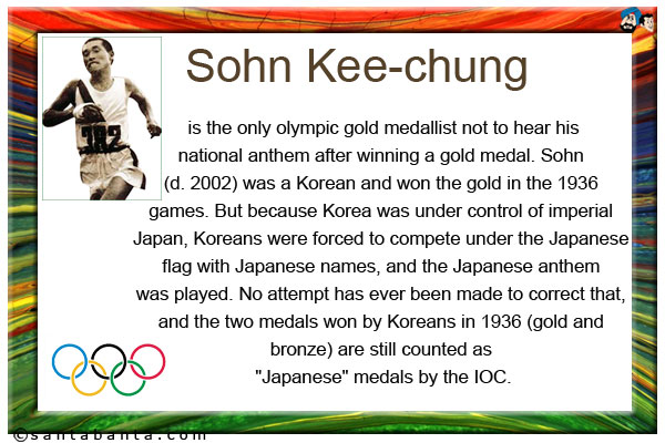 Sohn Kee-chung-Forgotten 1936 Olympic Games medalist. – History of Sorts