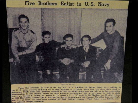 The tragedy of the five Sullivan brothers – History of Sorts