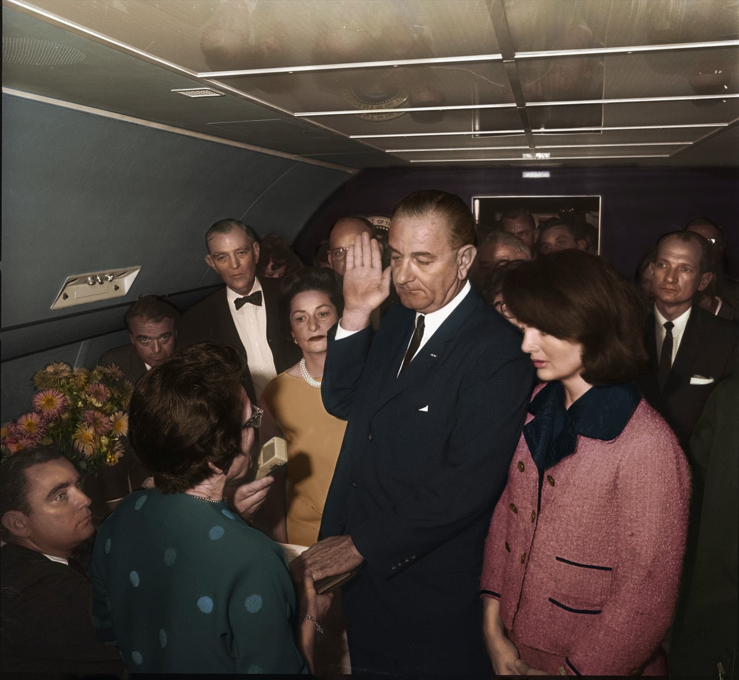 Lyndon B. Johnson taking the Presidential Oath. – History of Sorts