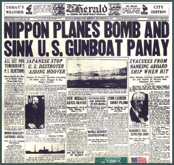 USS Panay incident-Act of war before the war. – History of Sorts
