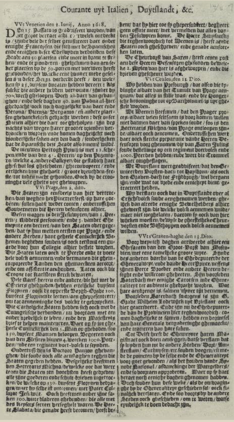 The first broadsheet newspaper – History of Sorts