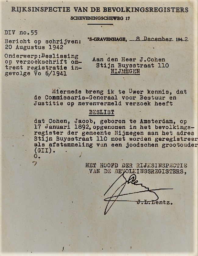 The Civil Servants part in the Dutch Holocaust. – History of Sorts