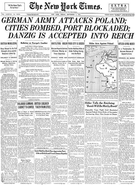 WWII Newspaper coverage – History of Sorts