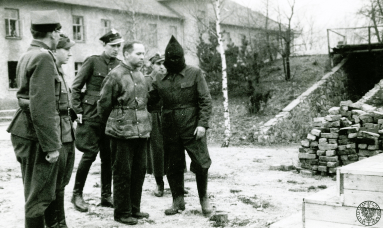 The Upside-Down “B” on the Arbeit Macht Frei Sign at Auschwitz-A small ...